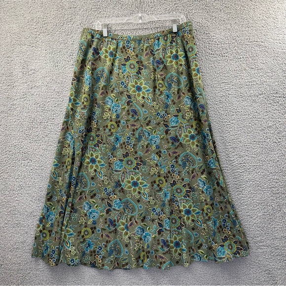 Koret | Skirts | Vtg Koret Woman Paisley Floral Maxi Skirt Boho ...
